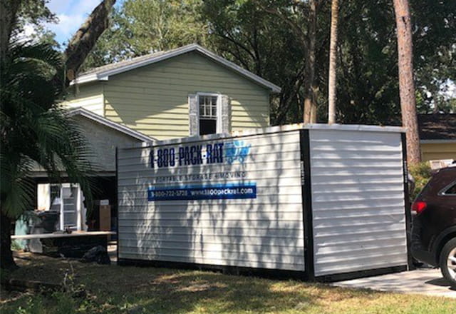 1-800-PACK-RAT Supplies Container for Veteran's Home Renovation